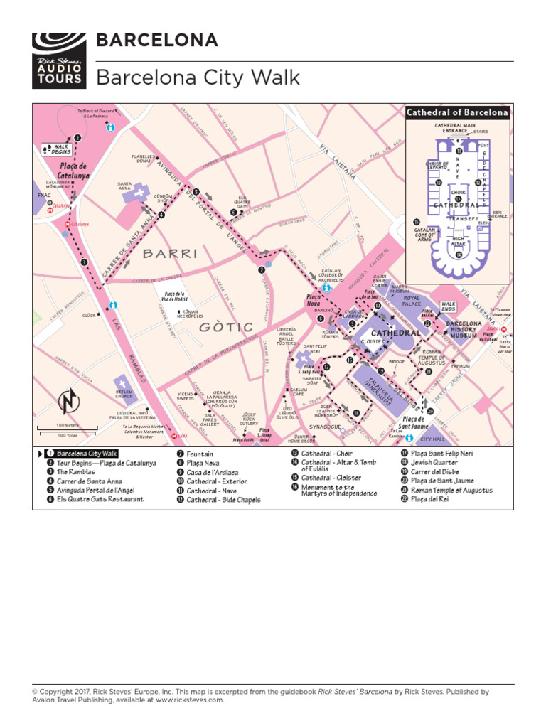 Barcelona-City-Walk Map | PDF