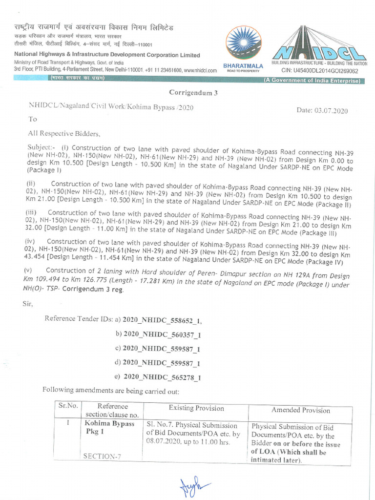 Corrigendum III | PDF