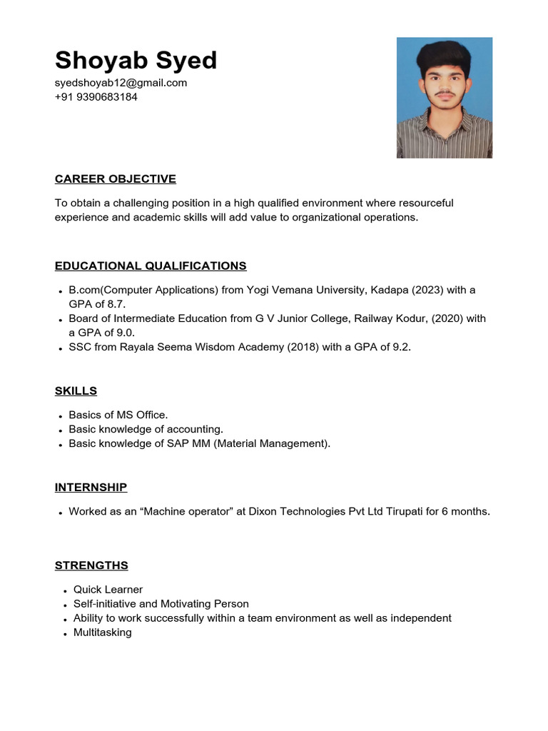 SS Resume | PDF
