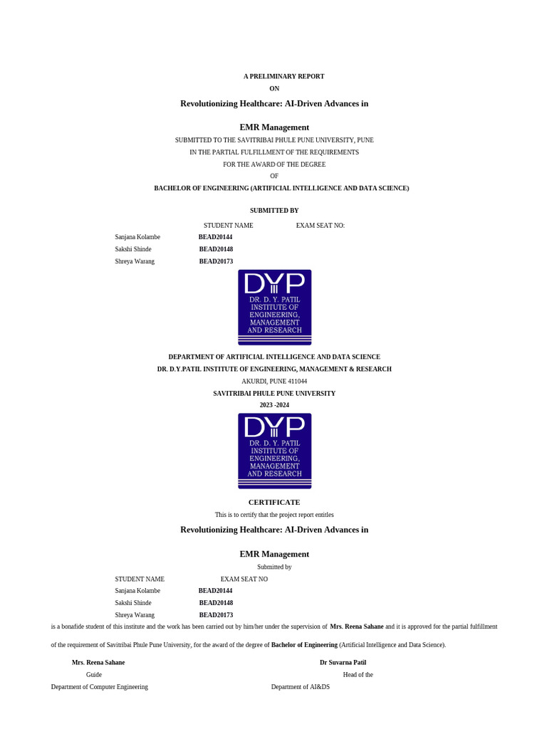 Project Stage II Report | PDF