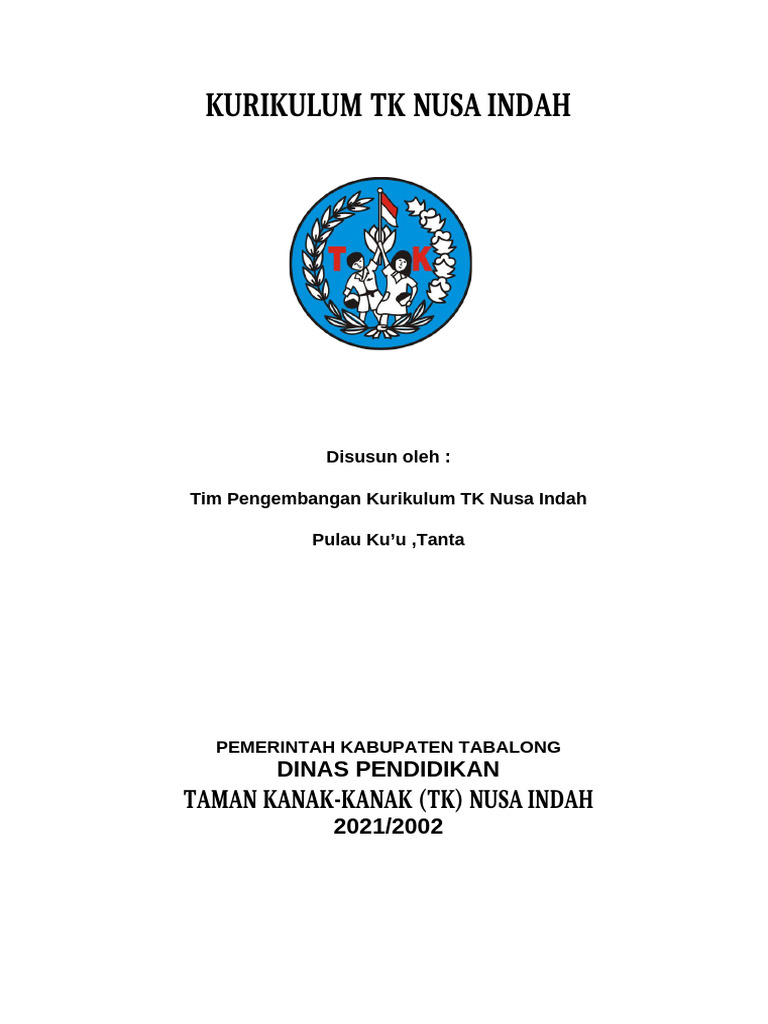 Kurikulum TK Nusa Indah | PDF