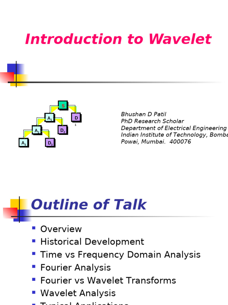 Introduction To Wavelet | PDF