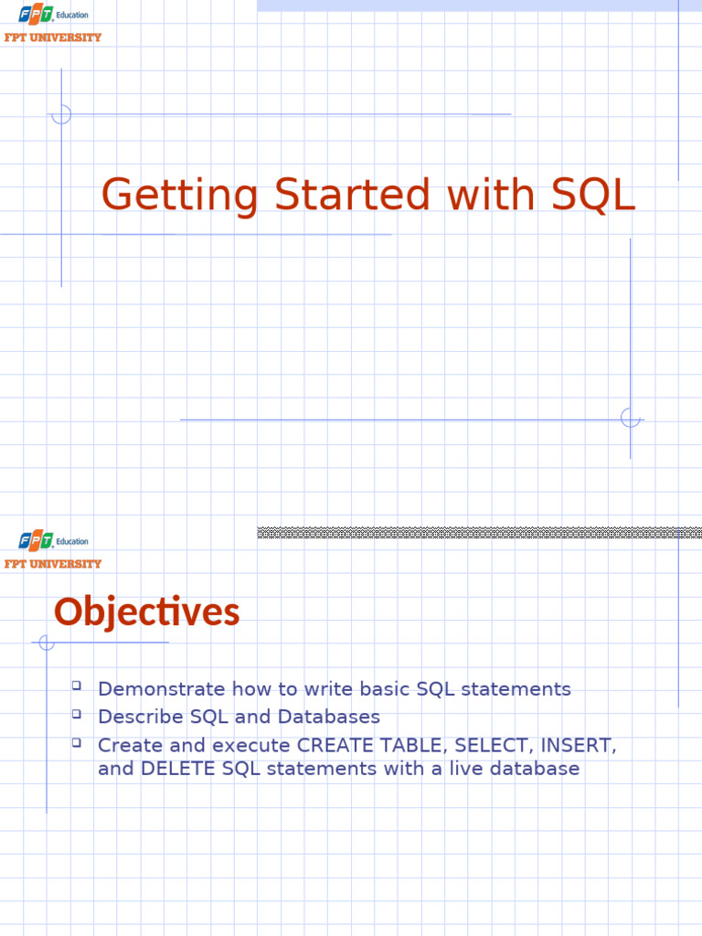 3.1 Getting Started With SQL | PDF