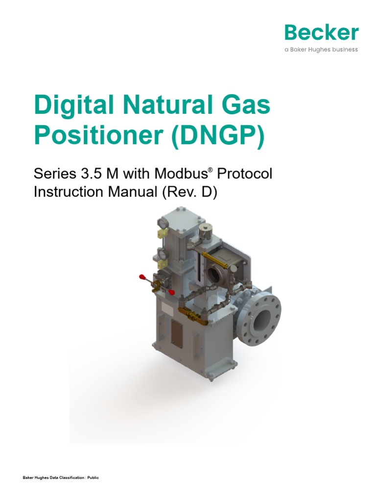 Becker Digital Natural Gas Positioner (DNGP) Manual | PDF
