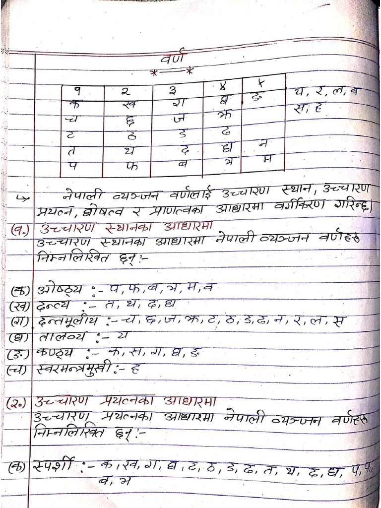 Nepali Byakaran Note | PDF