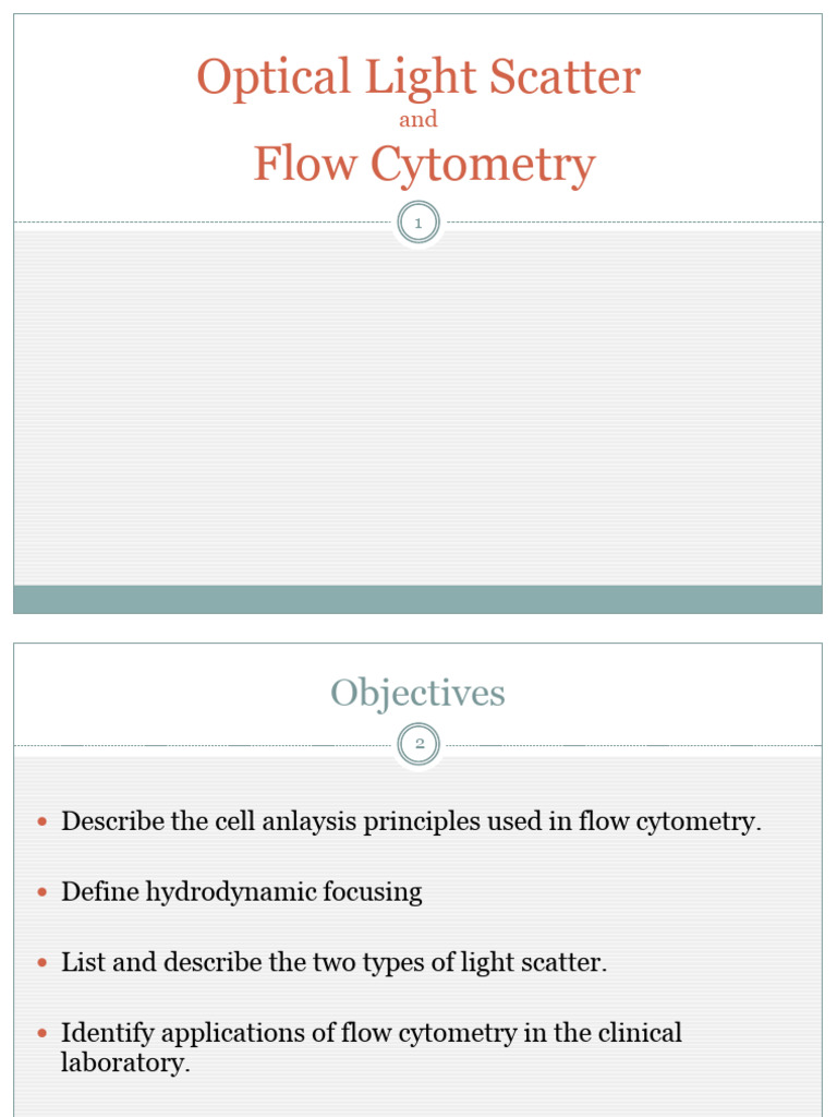 Light Scatter and Flow Cytometry | PDF
