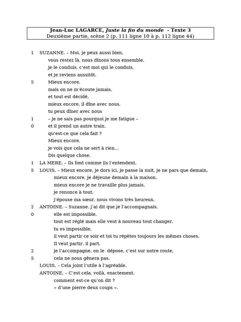 Texte 3 LAGARCE | PDF