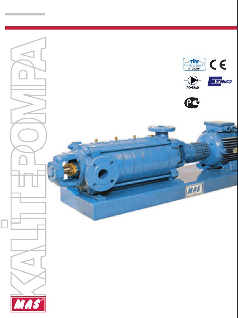 High Pressure Multistage Pumps: KMB - Series (1450 / 2900 RPM) | PDF