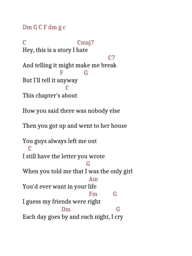 Reckless Ukulele Chords | PDF