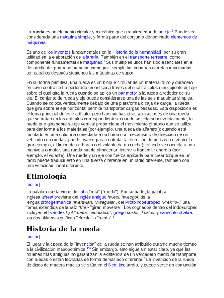 La Rueda | PDF | Rueda