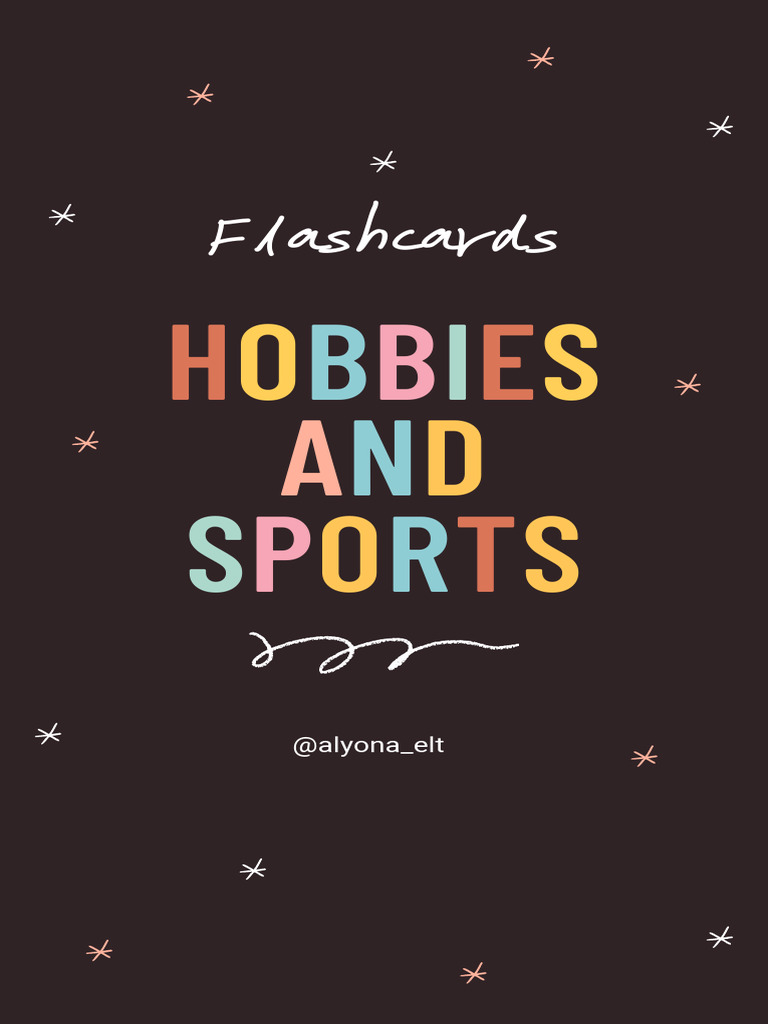 Hobbies and Sports (Flashcards) | PDF
