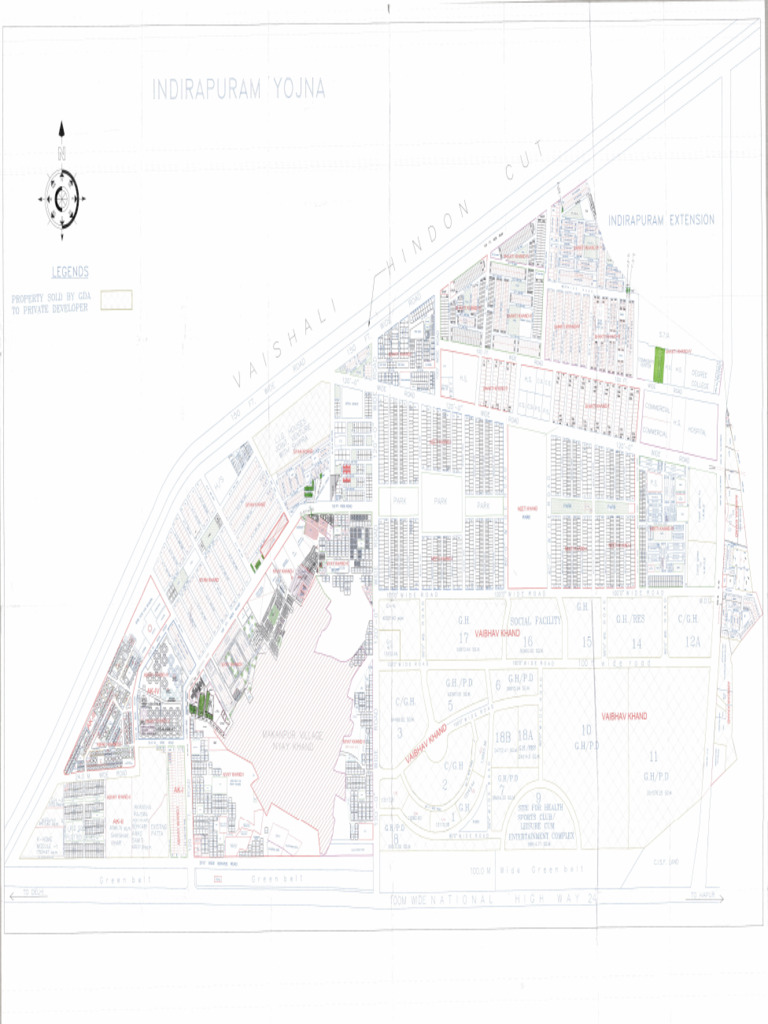 Indirapuram Final Layout | PDF