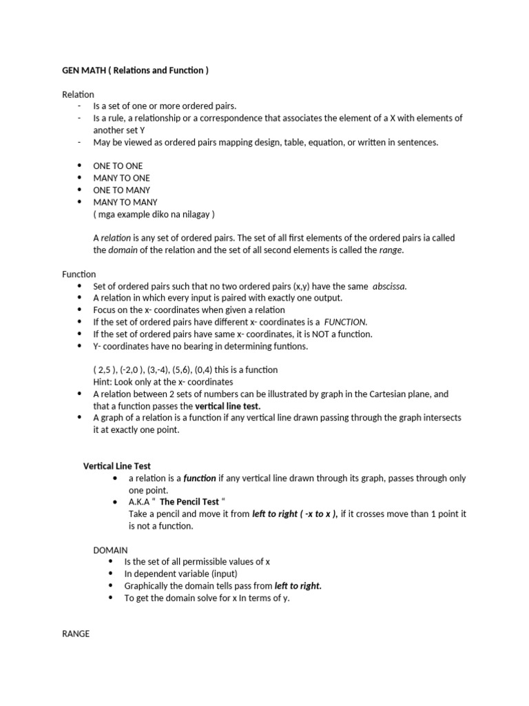 GEN MATH 1q Reviewer | PDF