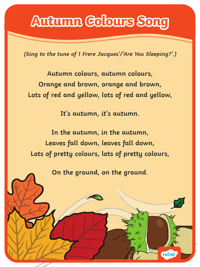 Autumn Colours Song | PDF