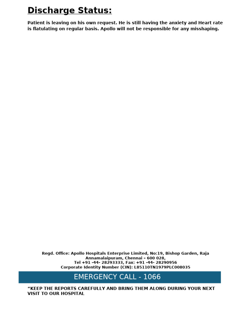 Emergency Call - 1066 | PDF