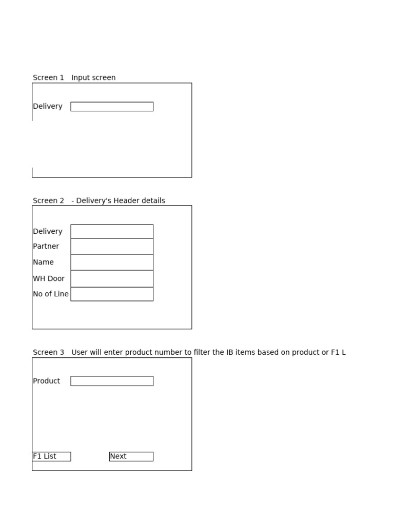 EWM RF Screen Sequence | PDF