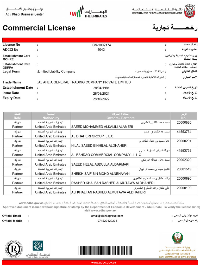 Agtc Trade License | PDF