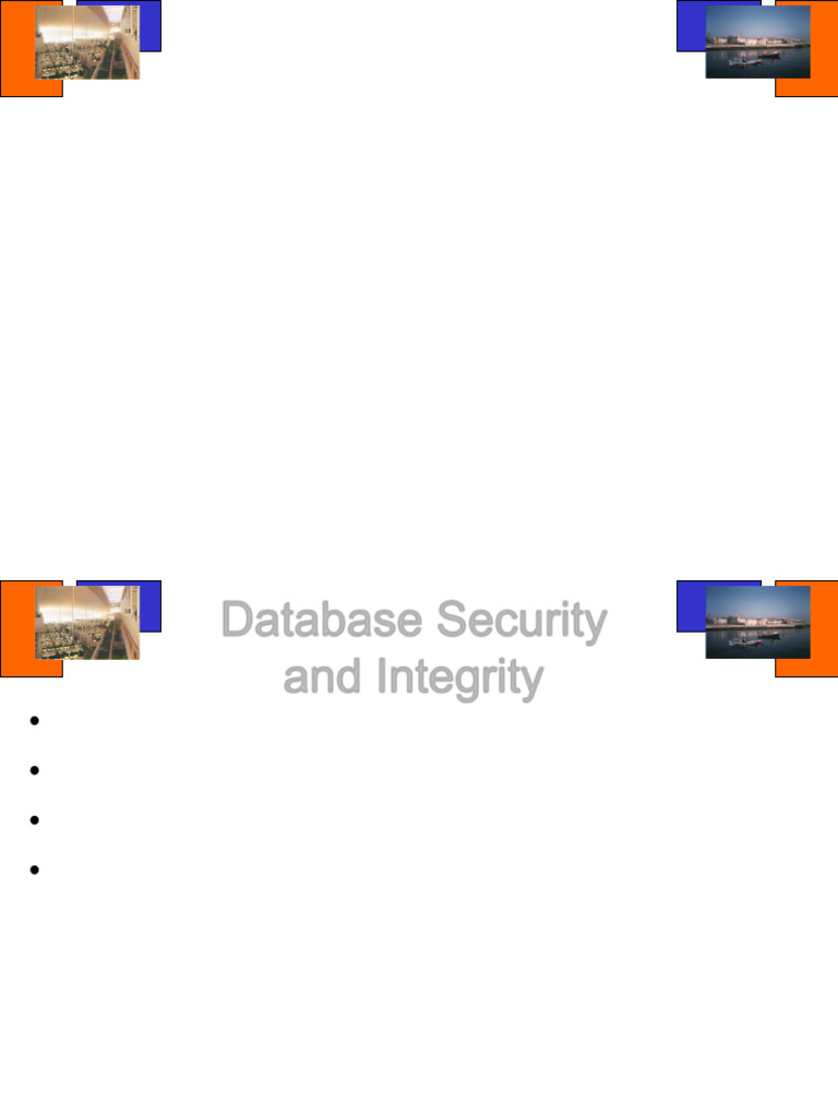 Session 7 - Database Security, Integrity and Recovery | PDF