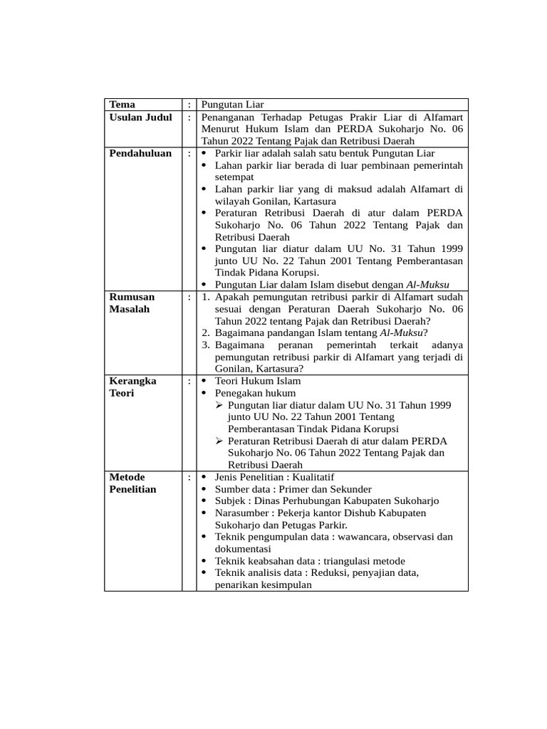 Outline Skripsi | PDF