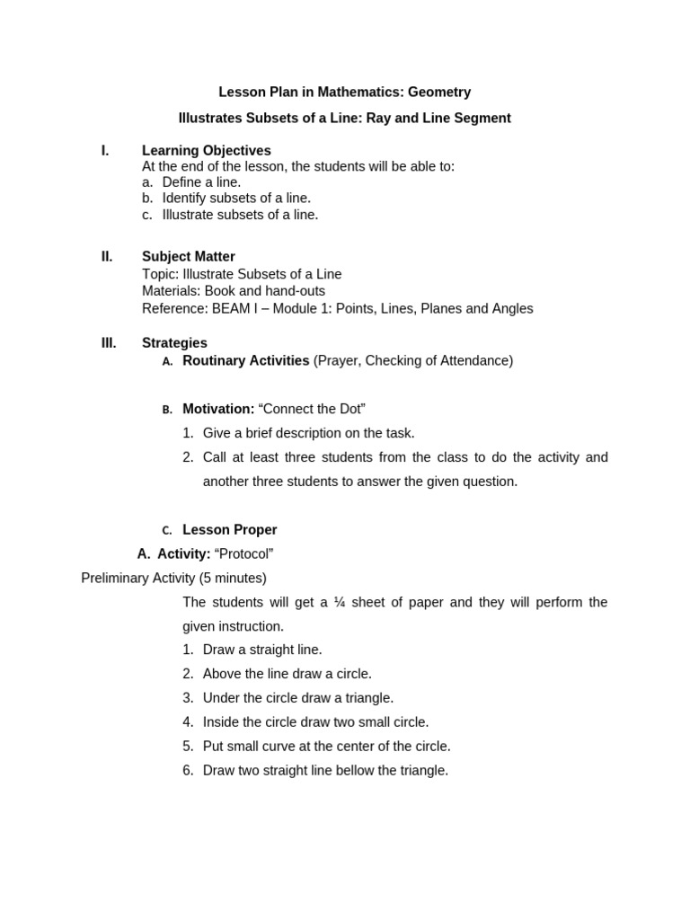 Lesson Plan For Demo | PDF