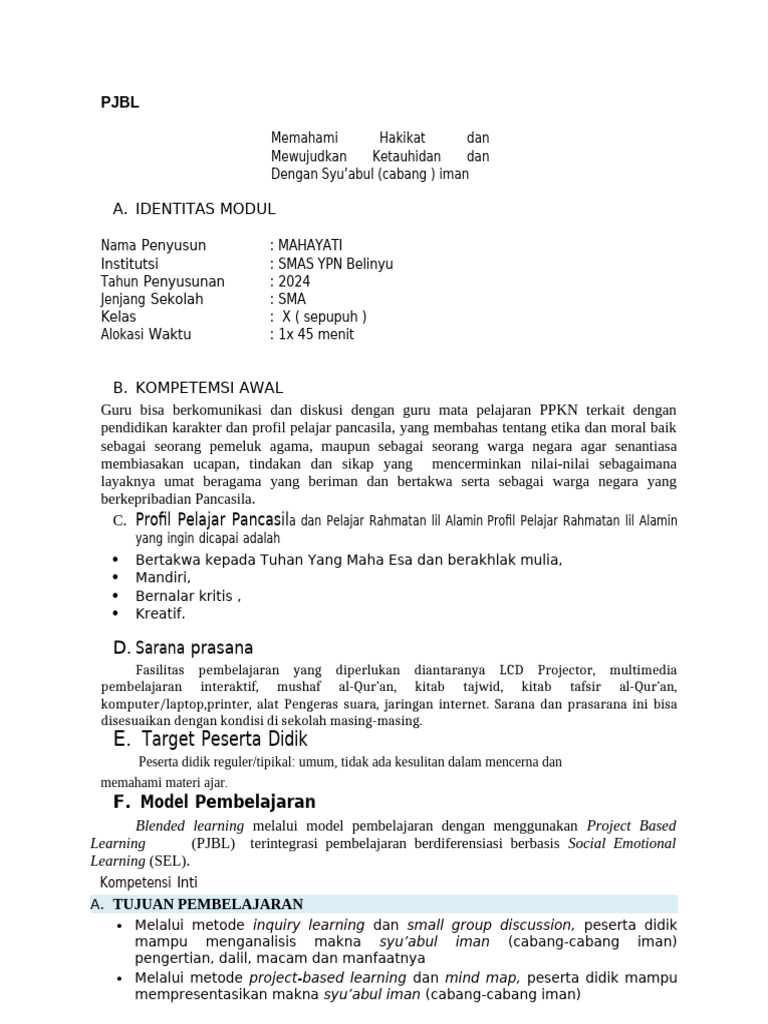 LK 6 Harijum'at | PDF