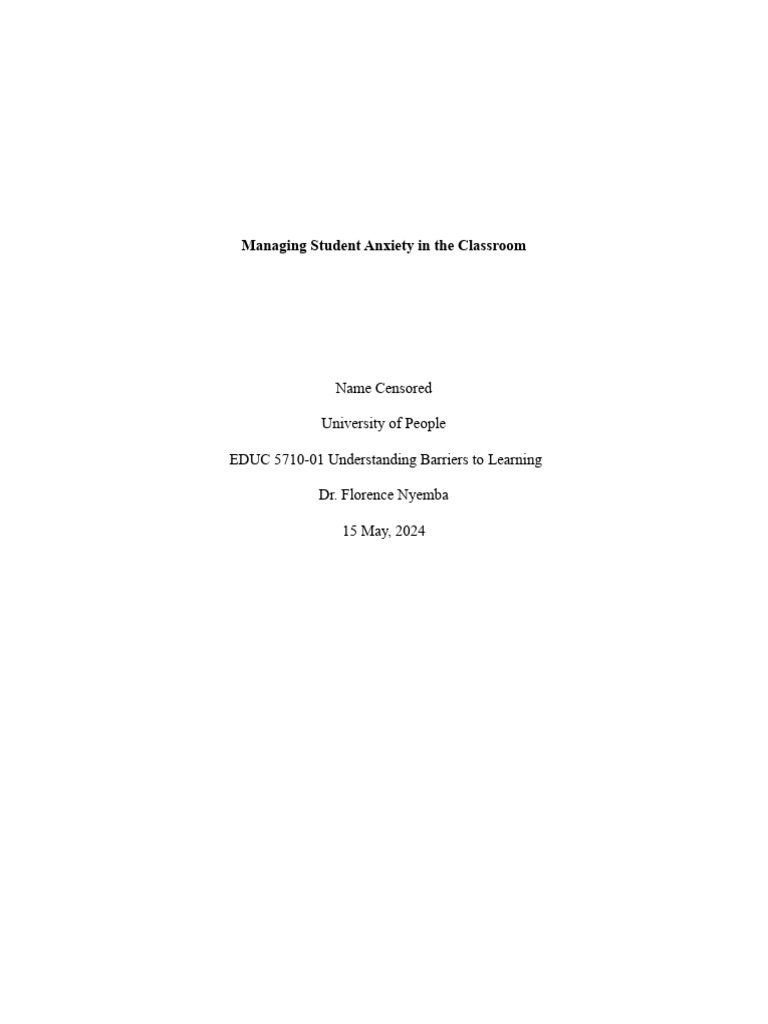 EDUC 5710 Written Assignment Unit 5 | PDF