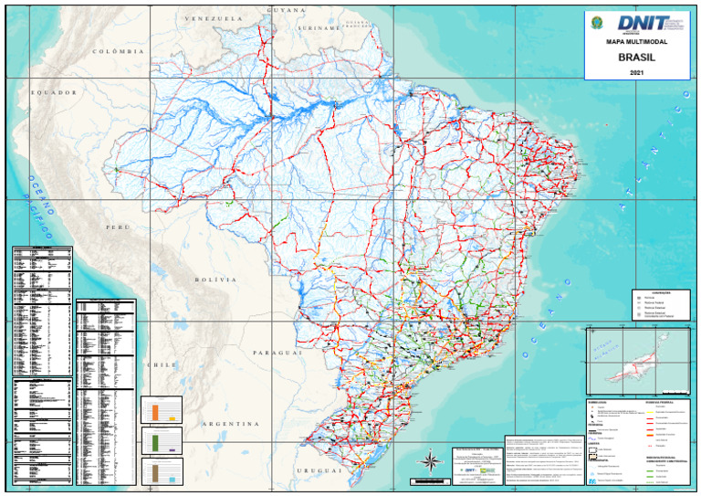 Mapa Do Sistema Federal de Viação - Rodovias | PDF