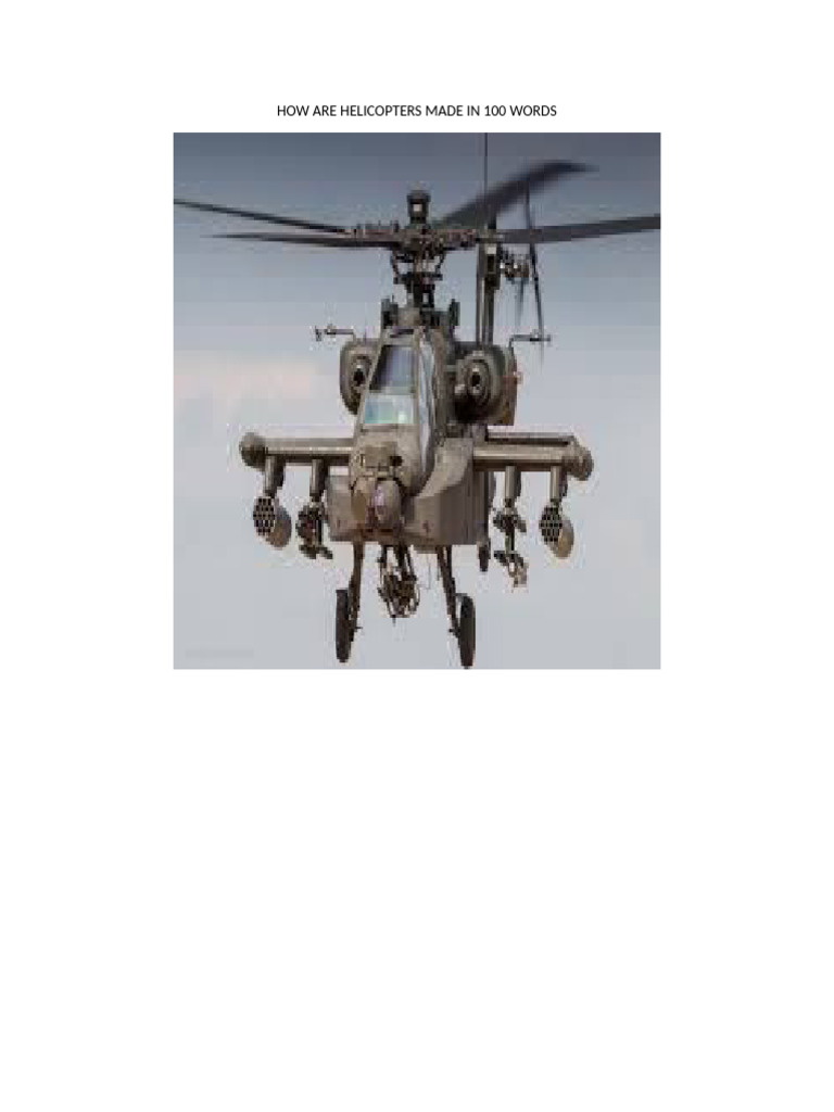 Tutorial How To Make Helicopters | PDF