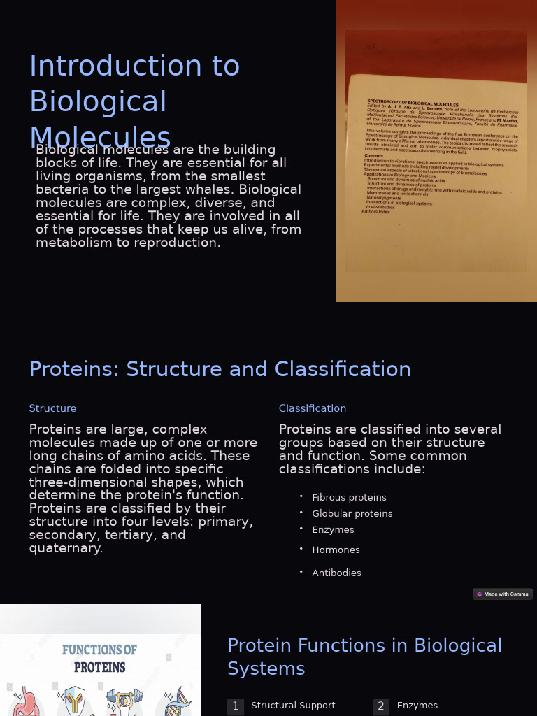 Introduction To Biological Molecules | PDF