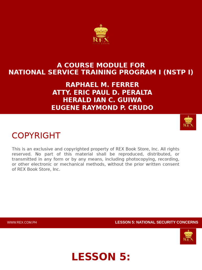 NSTP Lesson 05 | PDF