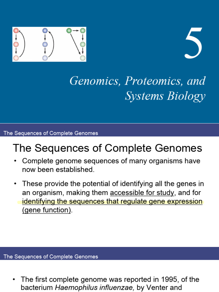 Ch05-06 Genomics Etc - Genes and Genome - DoJT - NEW | PDF
