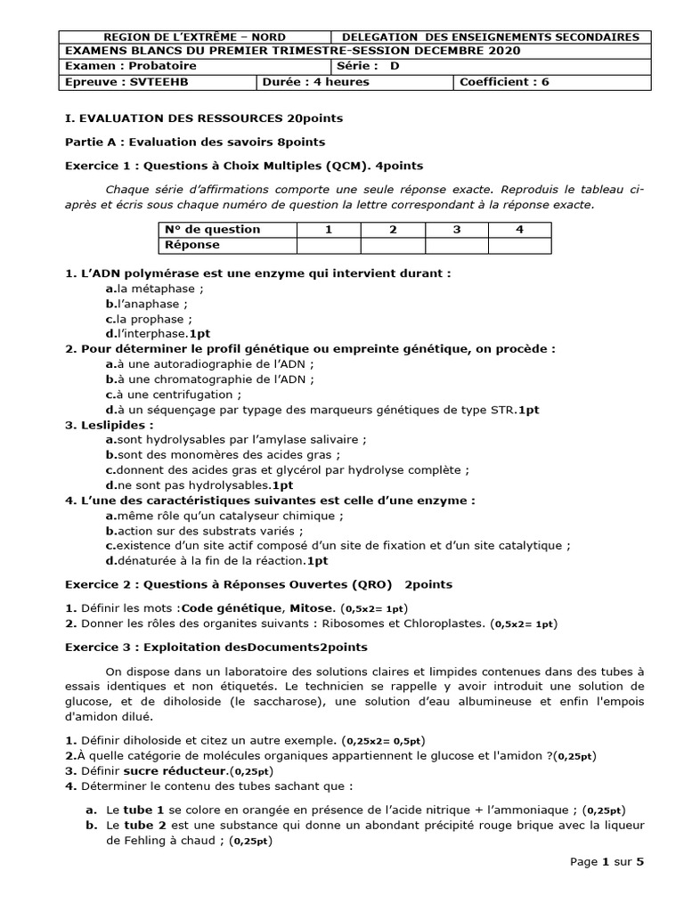 Epreuve Prob D Svteehb | PDF