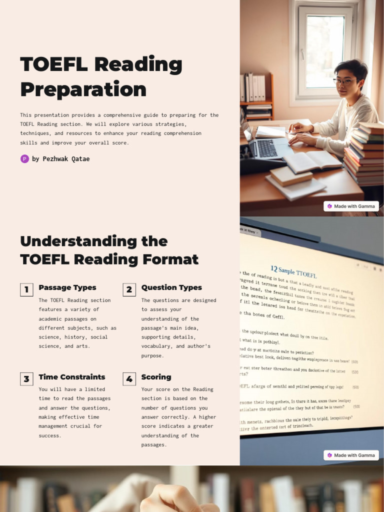 TOEFL Reading Preparation | PDF