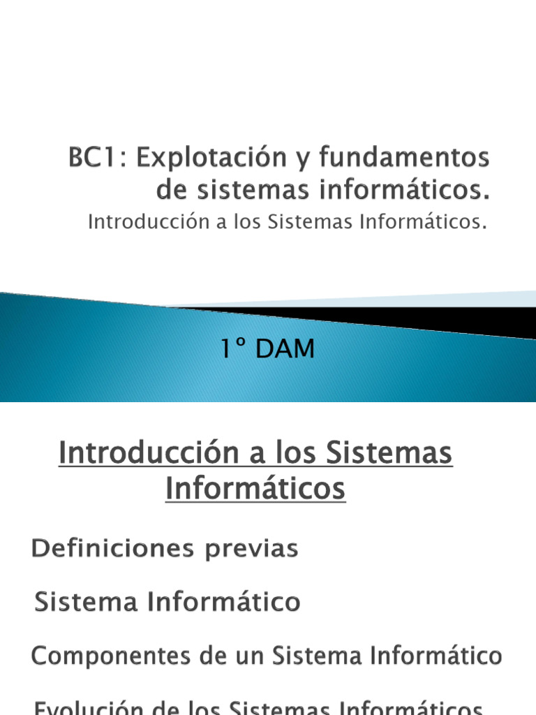 1 - 1.-Introducción A Los Sistemas Informáticos | PDF