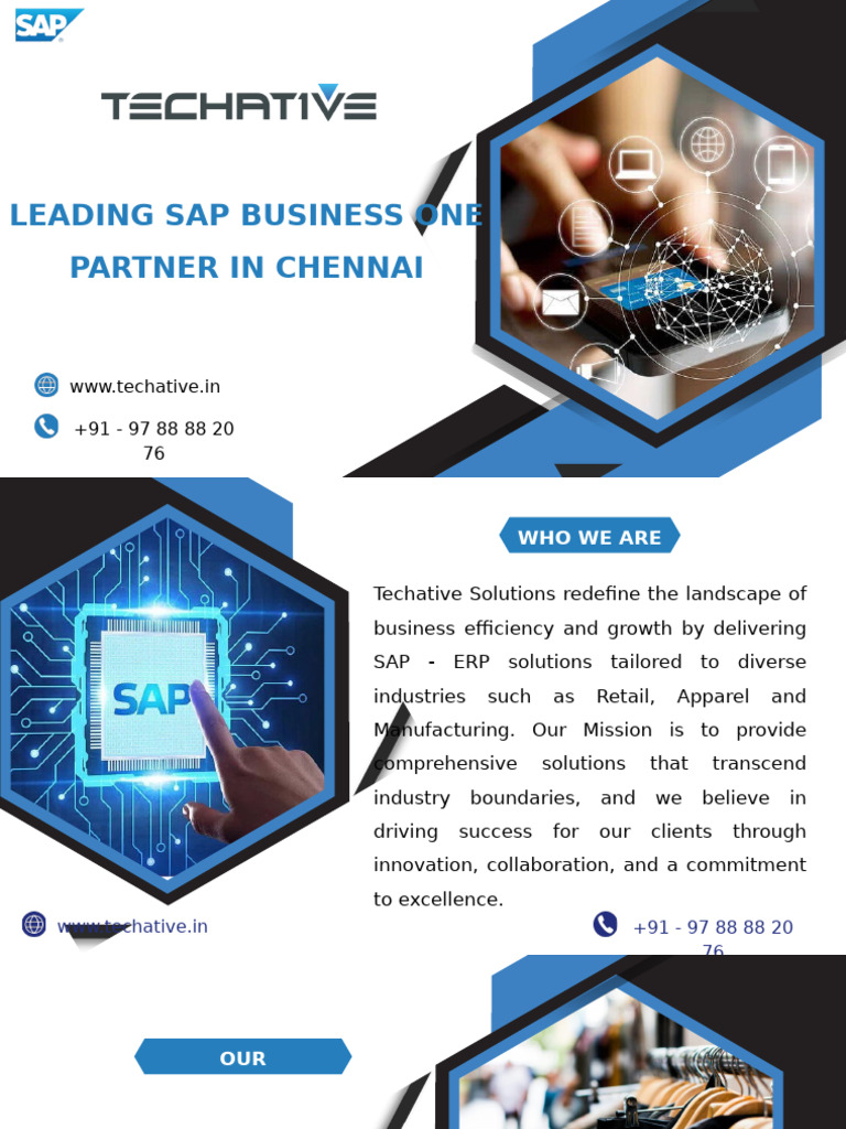Leading SAP Business One Partner in Chennai Techative Solutions | PDF ...