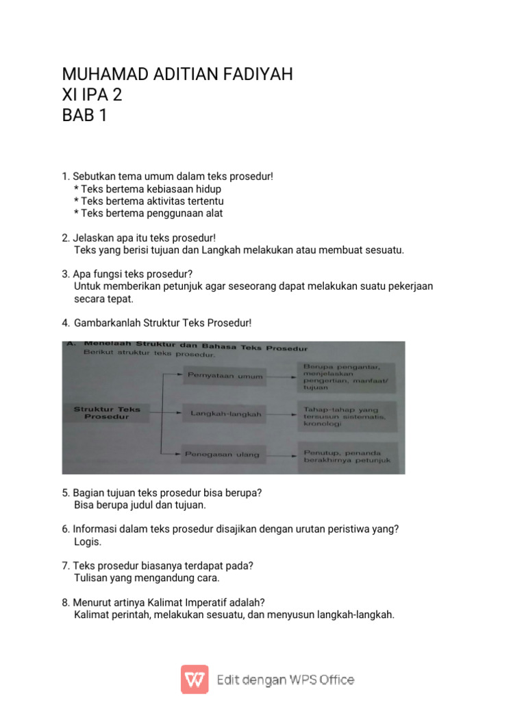 Muhamad Aditian Fadiyah Bank Soal Bab 1,2,3,4 | PDF
