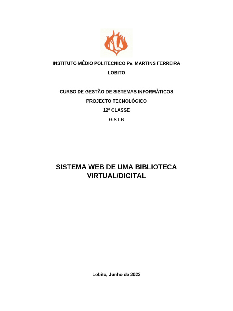 IMPPMF - Sistema Web de Uma Biblioteca | PDF IMPPMF - Sistema Web de Uma Biblioteca | PDF