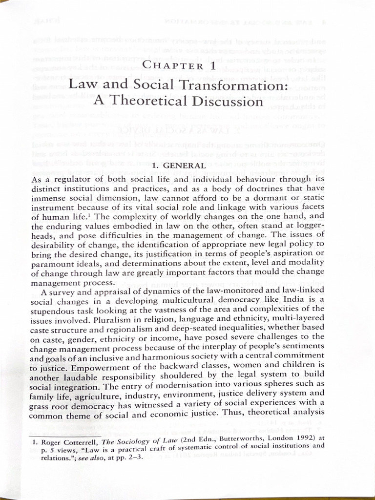 Law and Social Transformation | PDF