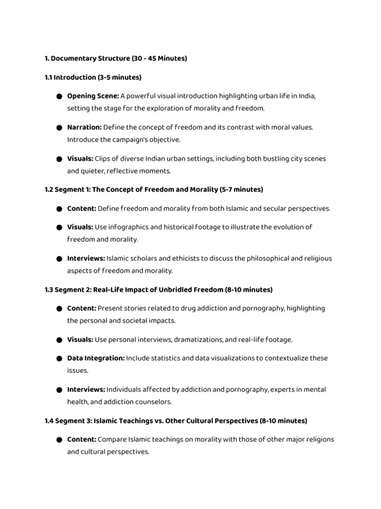 Morality Documentary Work Sample Pdf