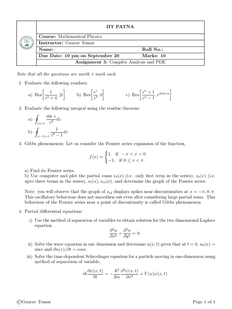 Assignment 5 Pdf 