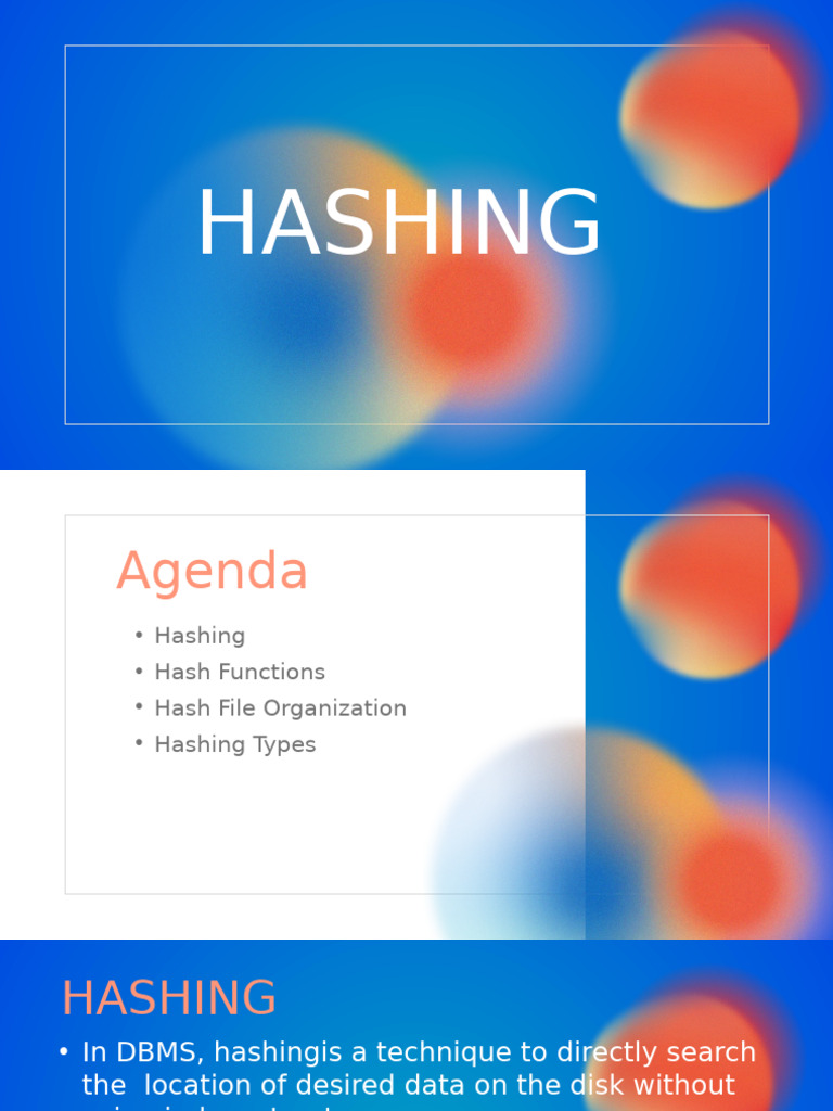 Hashing DBMS | PDF