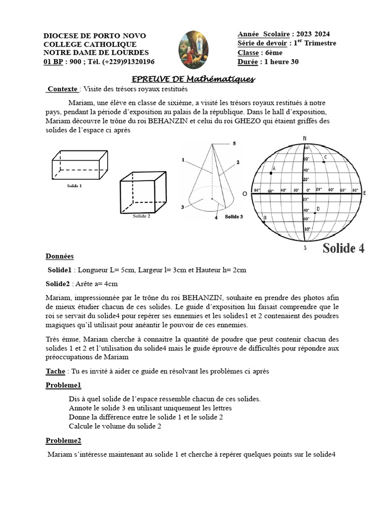 Série Maths 6ème | PDF