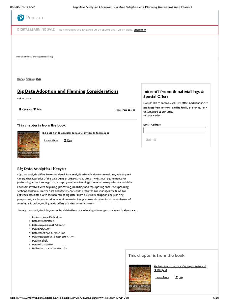 Big Data Analytics Lifecycle - Big Data Adoption and Planning ...