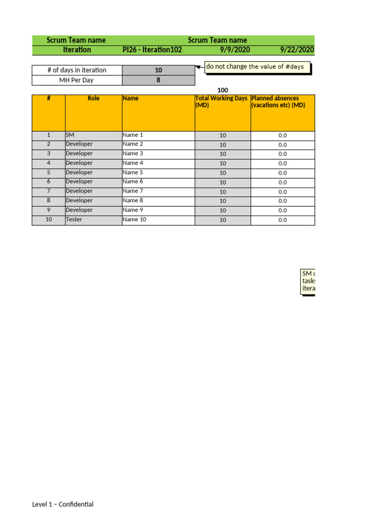 Scrum Team Capacity Planning | PDF | Software Development Process ...