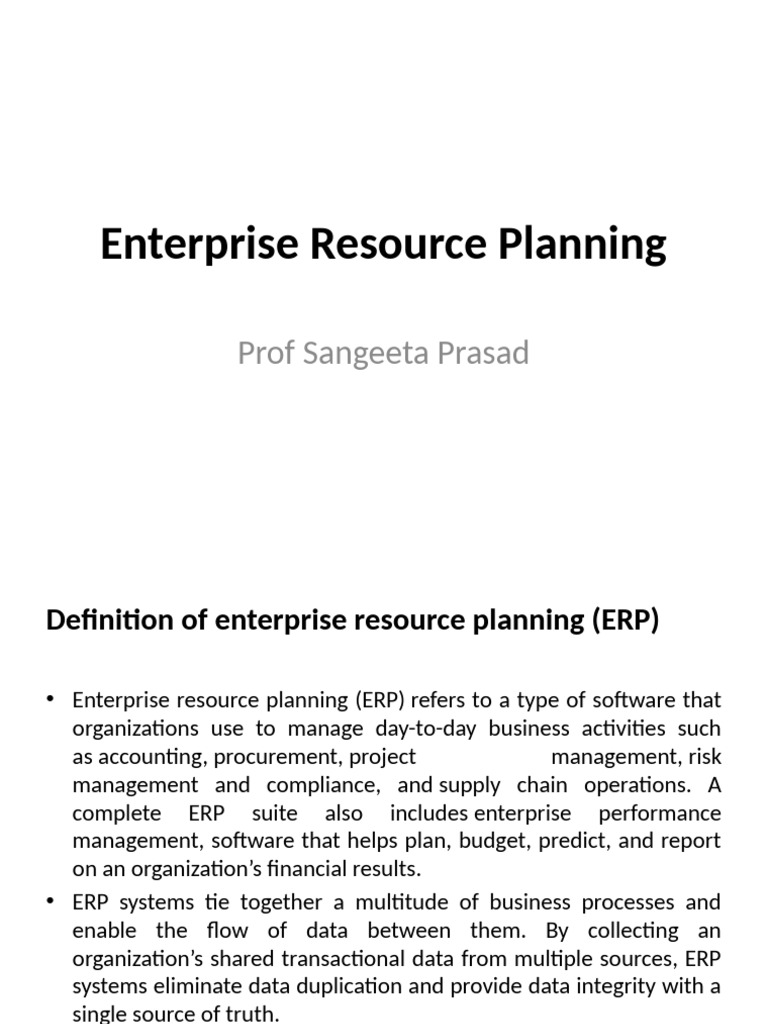 Ak Enterprise Resource Planning | PDF | Enterprise Resource Planning | Cloud Computing