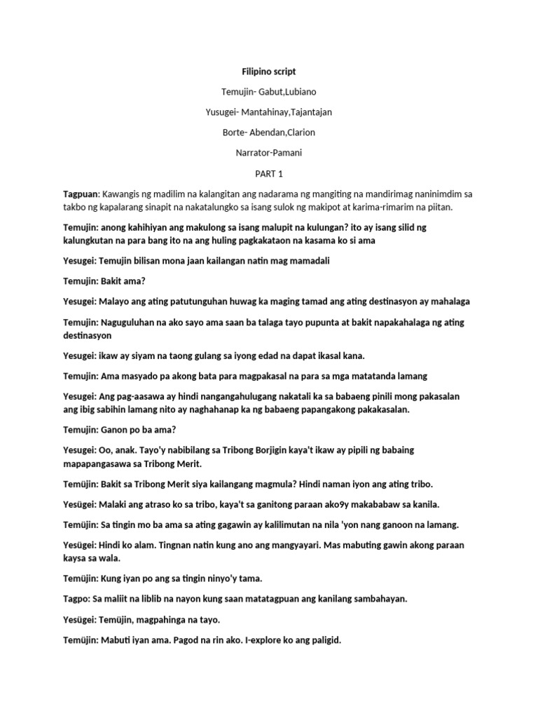 Filipino Script Group 3 Moriah | PDF