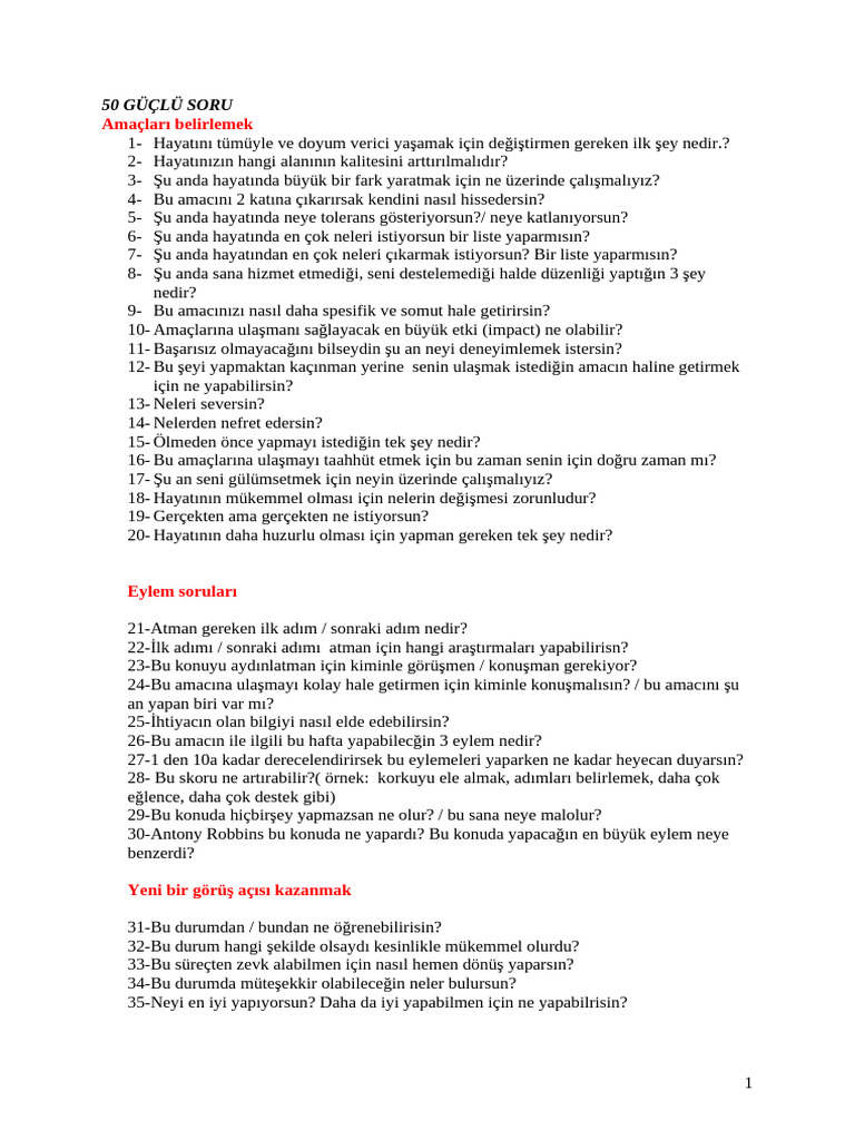 50 Soru | PDF