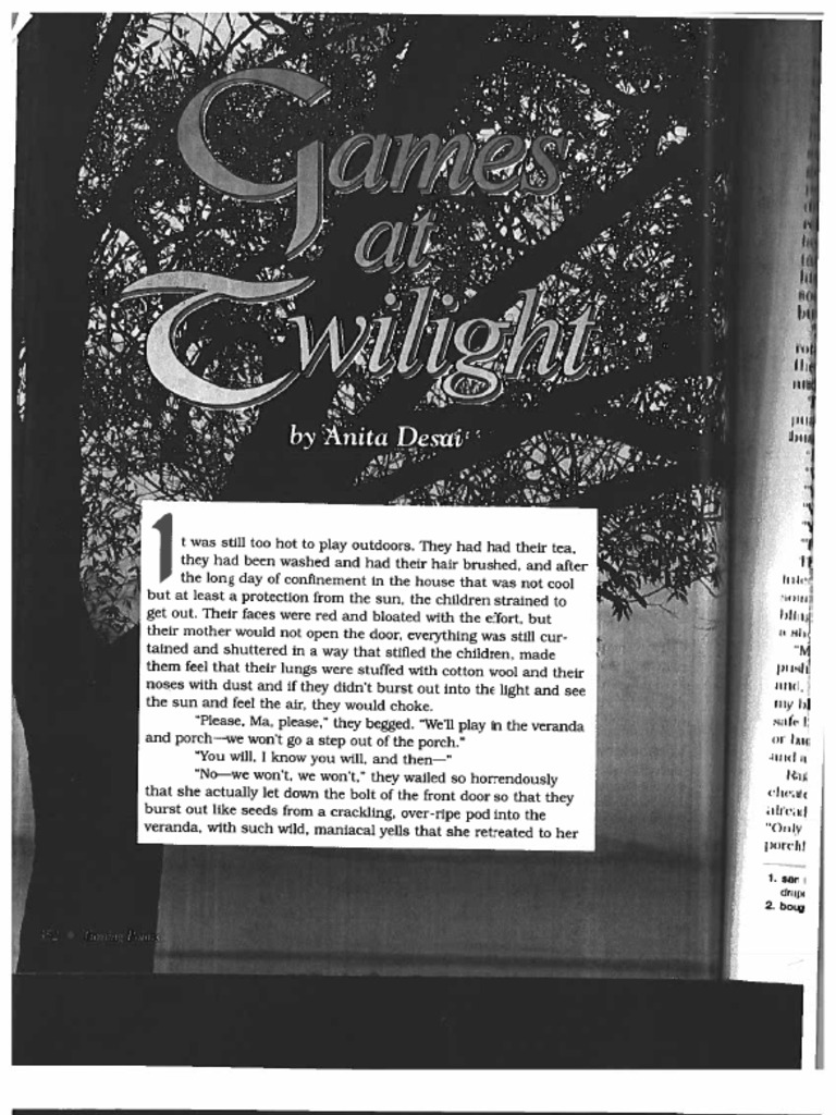 Games at Twilight TEXT | PDF