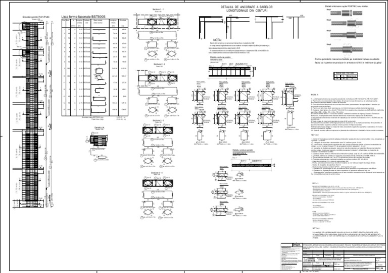 R25 - 8A - Plan Armare Pereti Pc01 - 06 | PDF