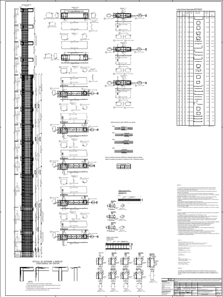 R21 - 8A - Plan Armare Perete P10 | PDF